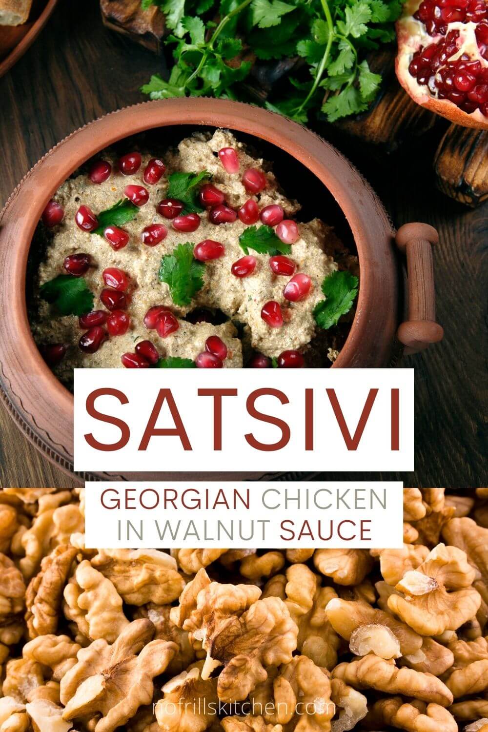 Satsivi Recipe: Georgian Chicken in Walnut Sauce - No Frills Kitchen
