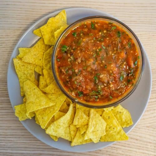 Mexican Restaurant Salsa Without a Blender Recipe - No Frills Kitchen
