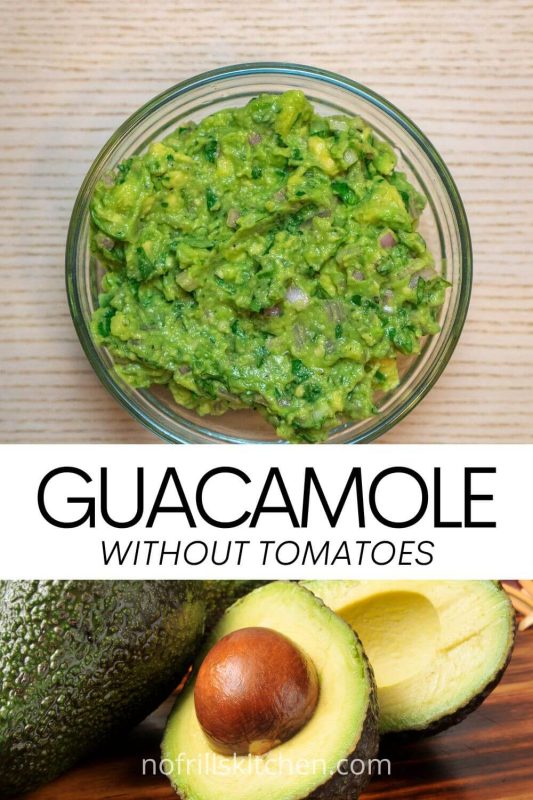 Easy Homemade Guacamole Without Tomatoes Recipe - No Frills Kitchen