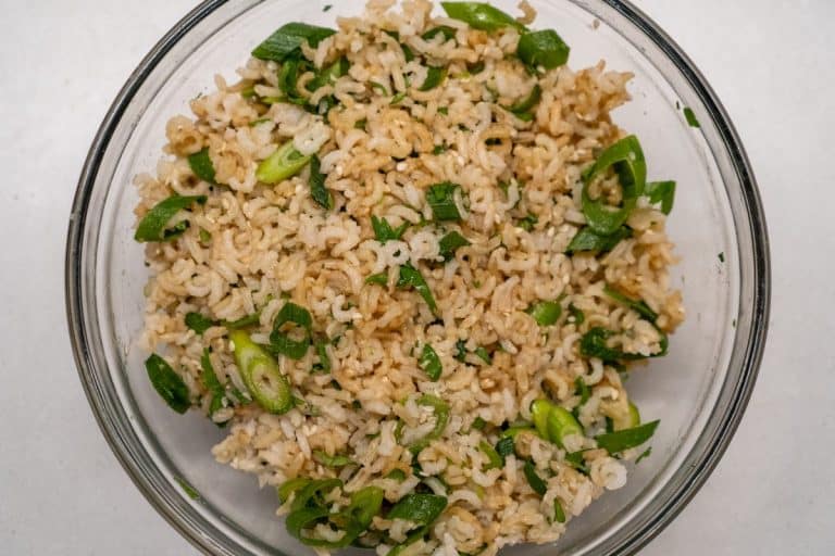 Brown Rice with Scallions and Sesame Recipe - No Frills Kitchen