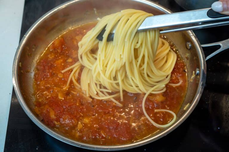 Spaghetti alla Busara Recipe: Adriatic Style Seafood Pasta - No Frills ...