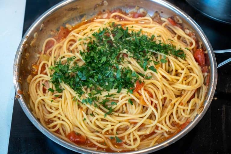 Spaghetti alla Busara Recipe: Adriatic Style Seafood Pasta - No Frills ...