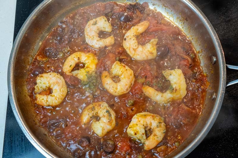 Mediterranean Shrimp with Tomatoes, Feta & Orzo Recipe - No Frills Kitchen