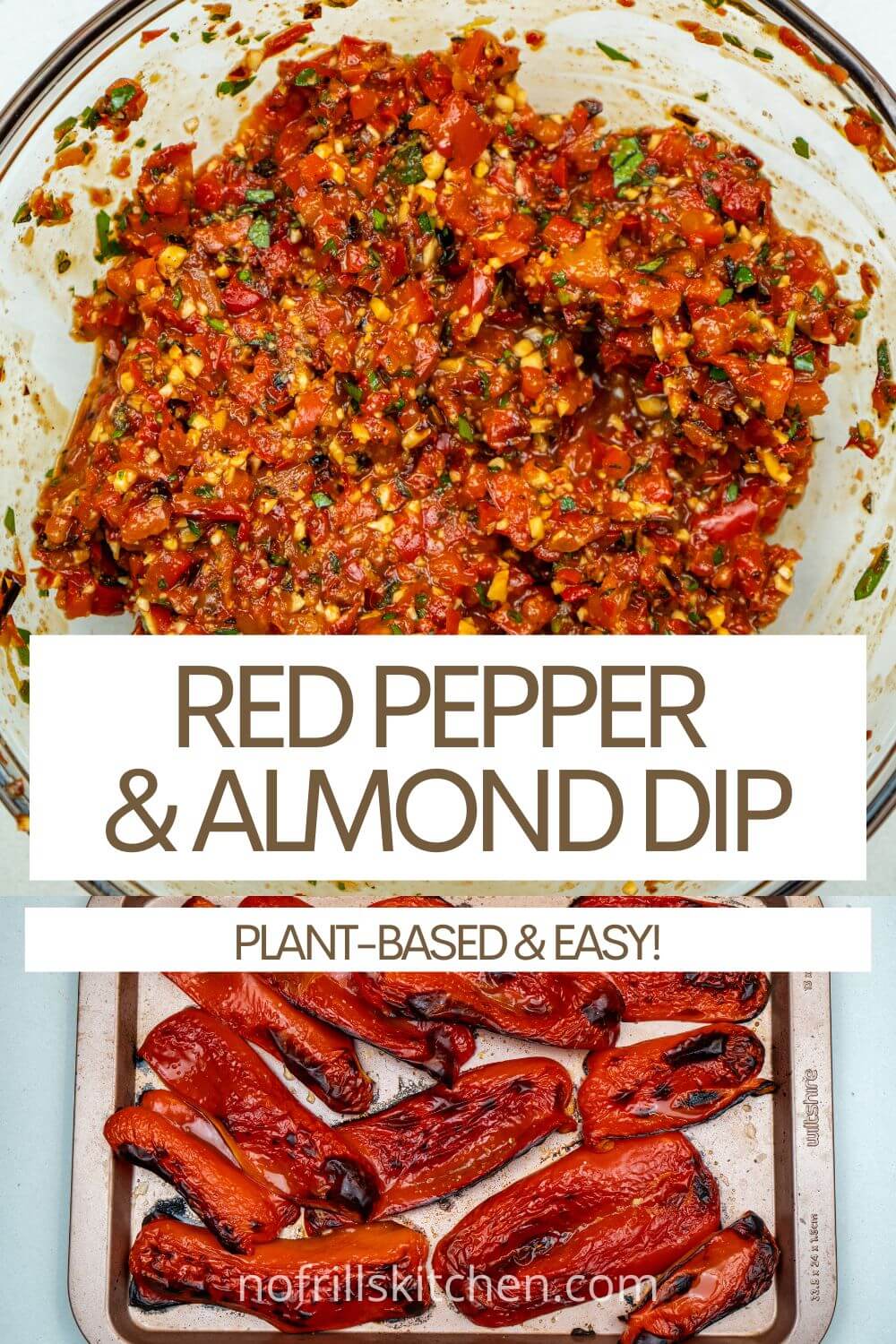 Simple Roasted Red Pepper & Almond Dip Recipe - No Frills Kitchen