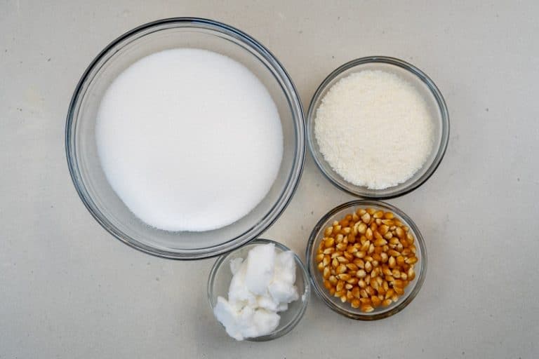 Coconut Caramel Popcorn Balls Without Corn Syrup - No Frills Kitchen
