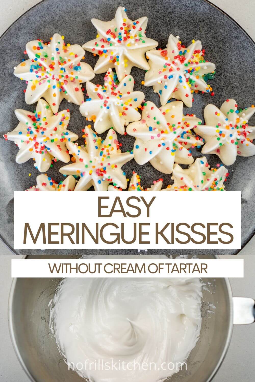 Simple Meringue Cookies Without Cream of Tartar - No Frills Kitchen