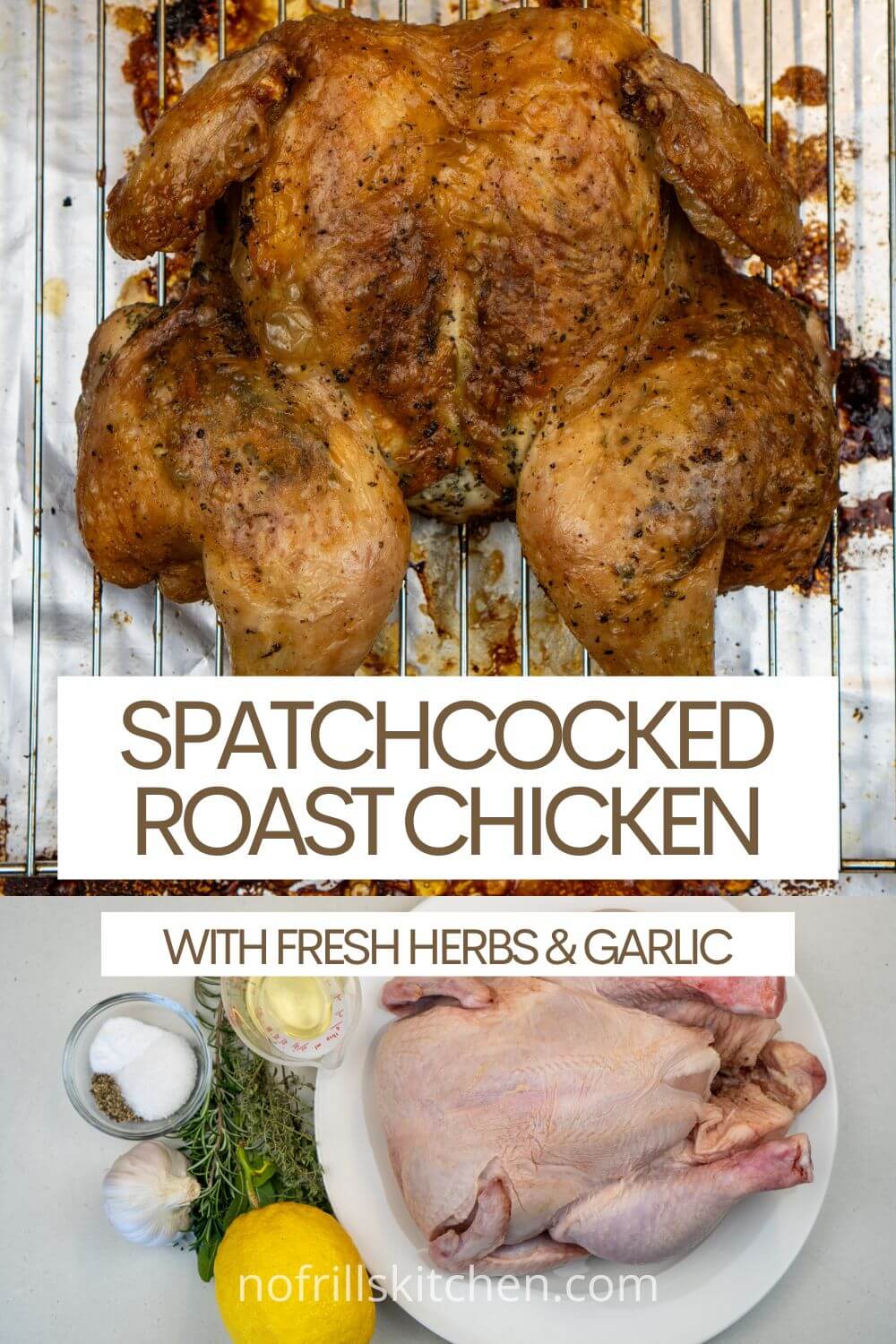 Simple & Juicy Roast Chicken with Rosemary & Thyme - No Frills Kitchen