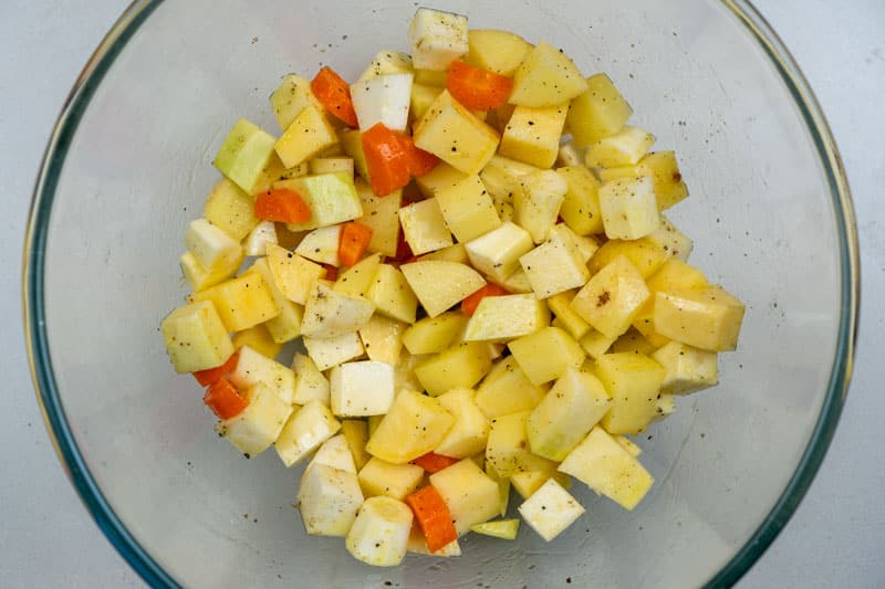 Roasted Root Vegetable Pot Pie with Puff Pastry - No Frills Kitchen