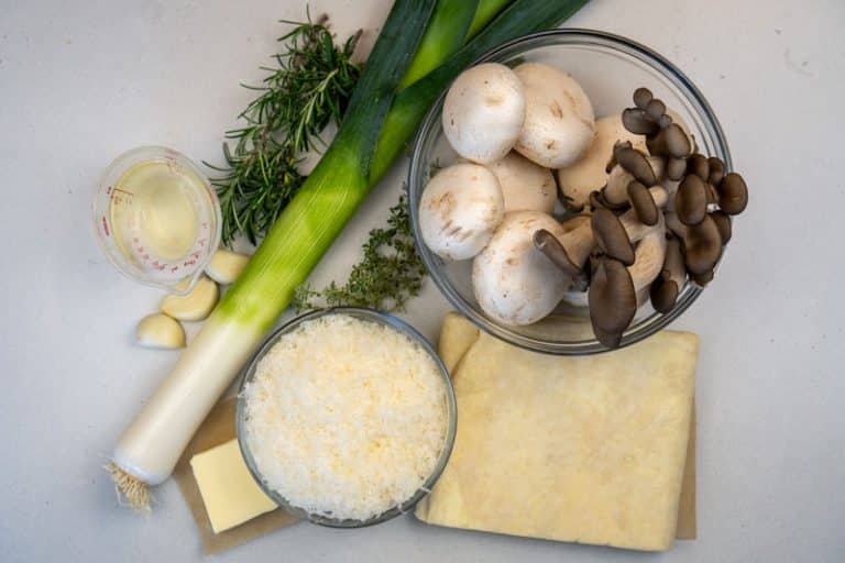 Rustic Leek & Mushroom Galette with Puff Pastry - No Frills Kitchen
