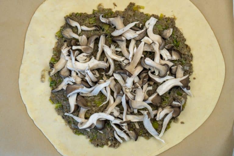 Rustic Leek & Mushroom Galette with Puff Pastry - No Frills Kitchen