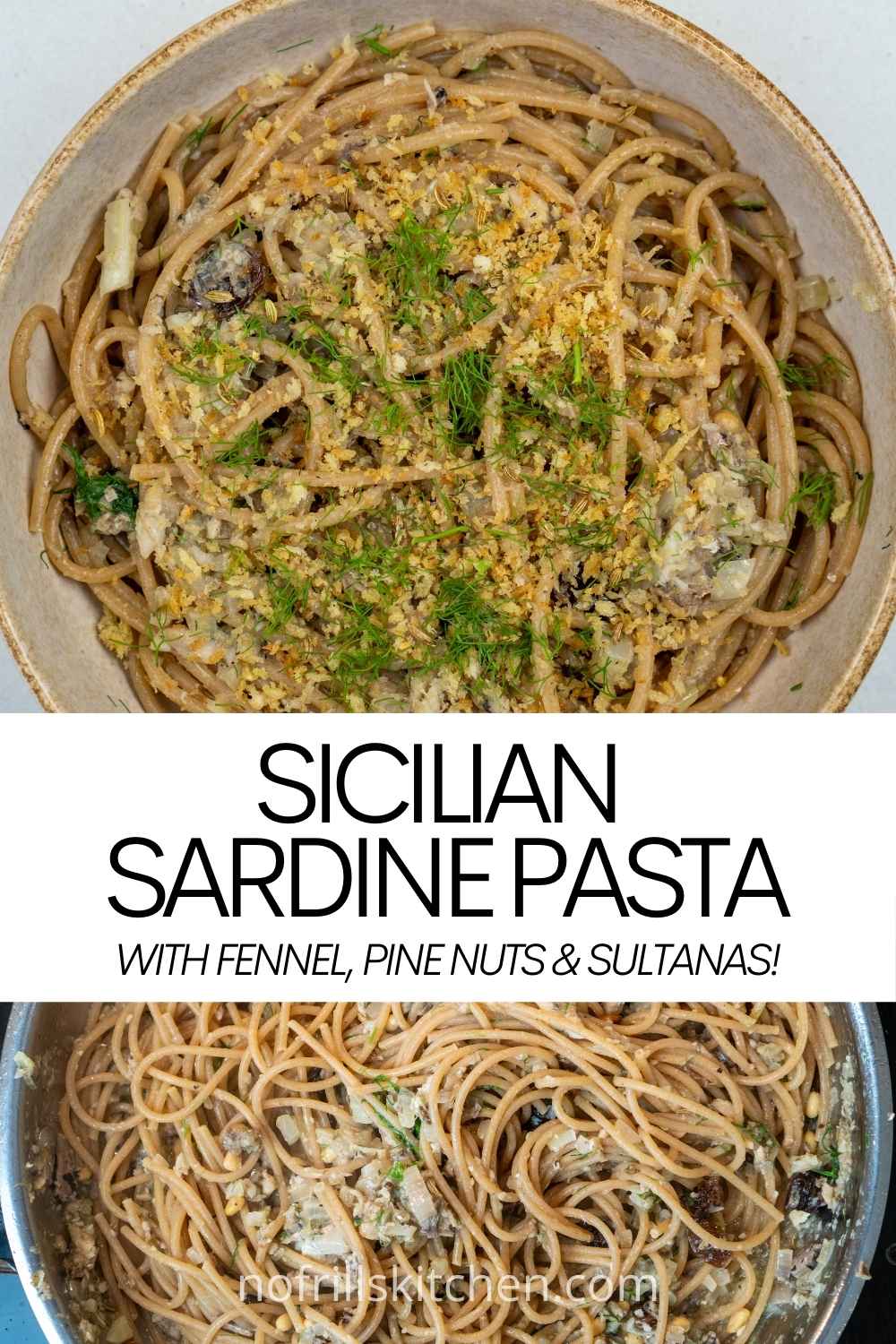 Sicilian Sardine Pasta Recipe (Pasta con le Sarde) - No Frills Kitchen