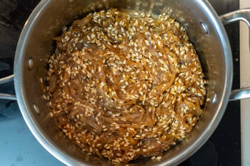 Rich French Onion Risotto with Caramelised Onions - No Frills Kitchen