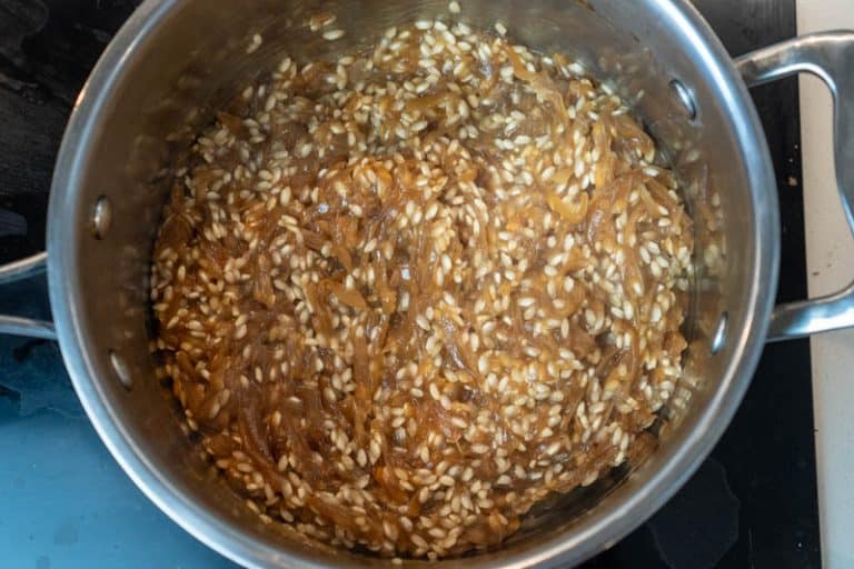 Rich French Onion Risotto with Caramelised Onions - No Frills Kitchen