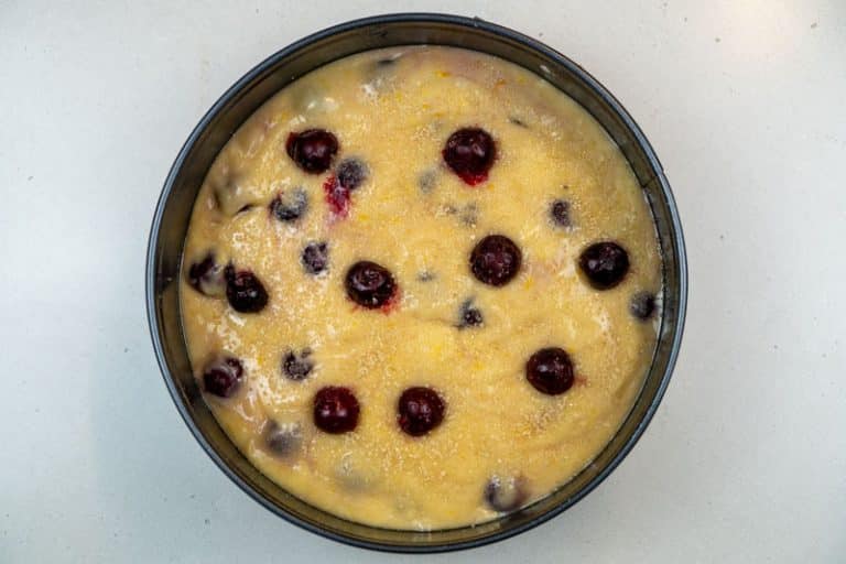 Easy Sour Cherry Cake with Almonds - No Frills Kitchen