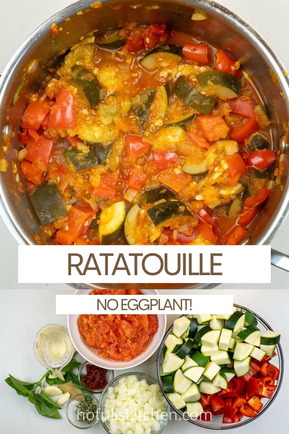 Easy & Rustic Ratatouille Without Eggplant - No Frills Kitchen