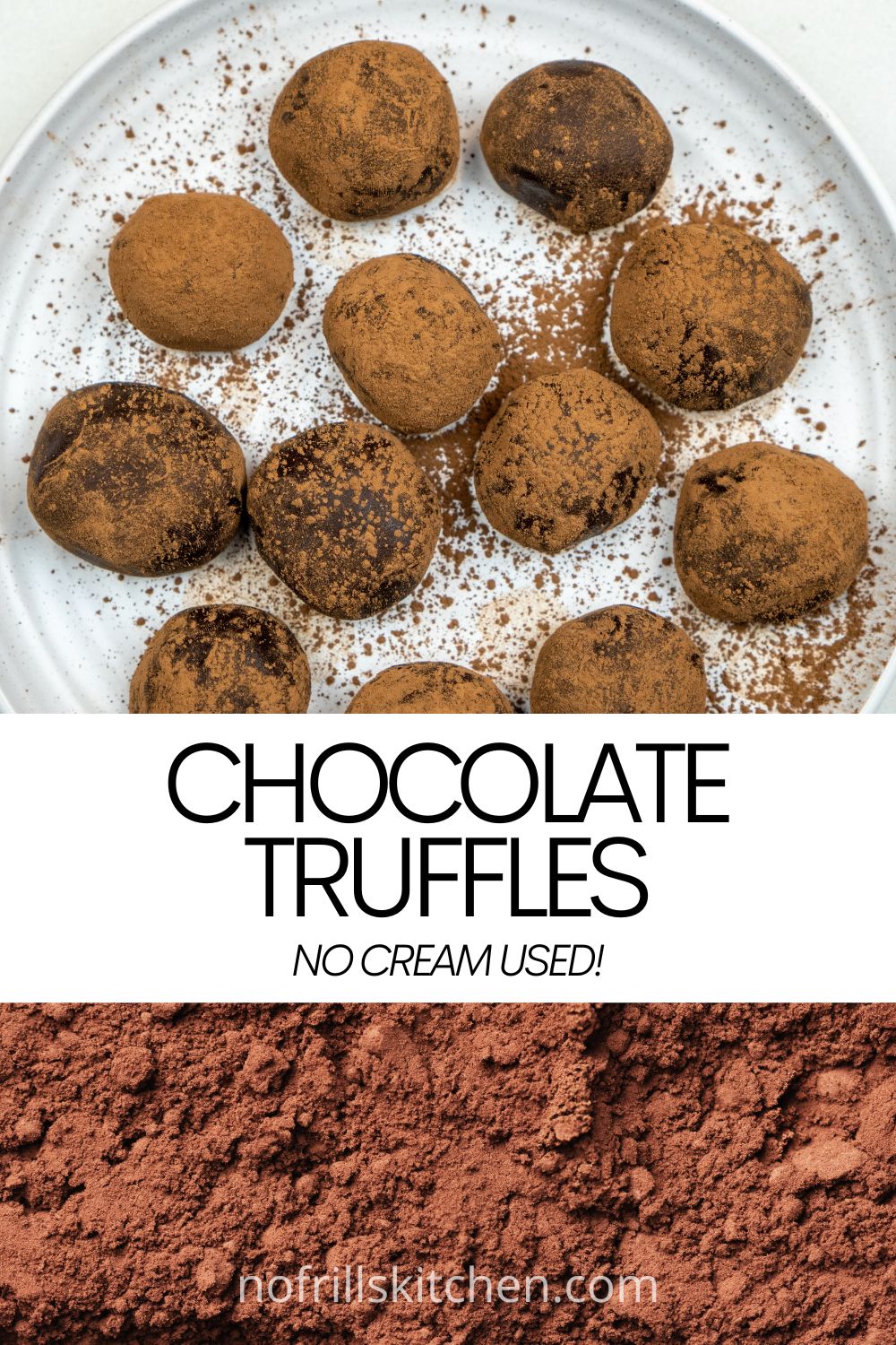 Elegant Vegan Chocolate Truffles without Cream - No Frills Kitchen