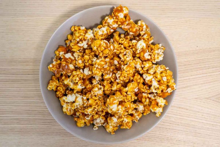 Salted Caramel Popcorn Without Corn Syrup Recipe - No Frills Kitchen