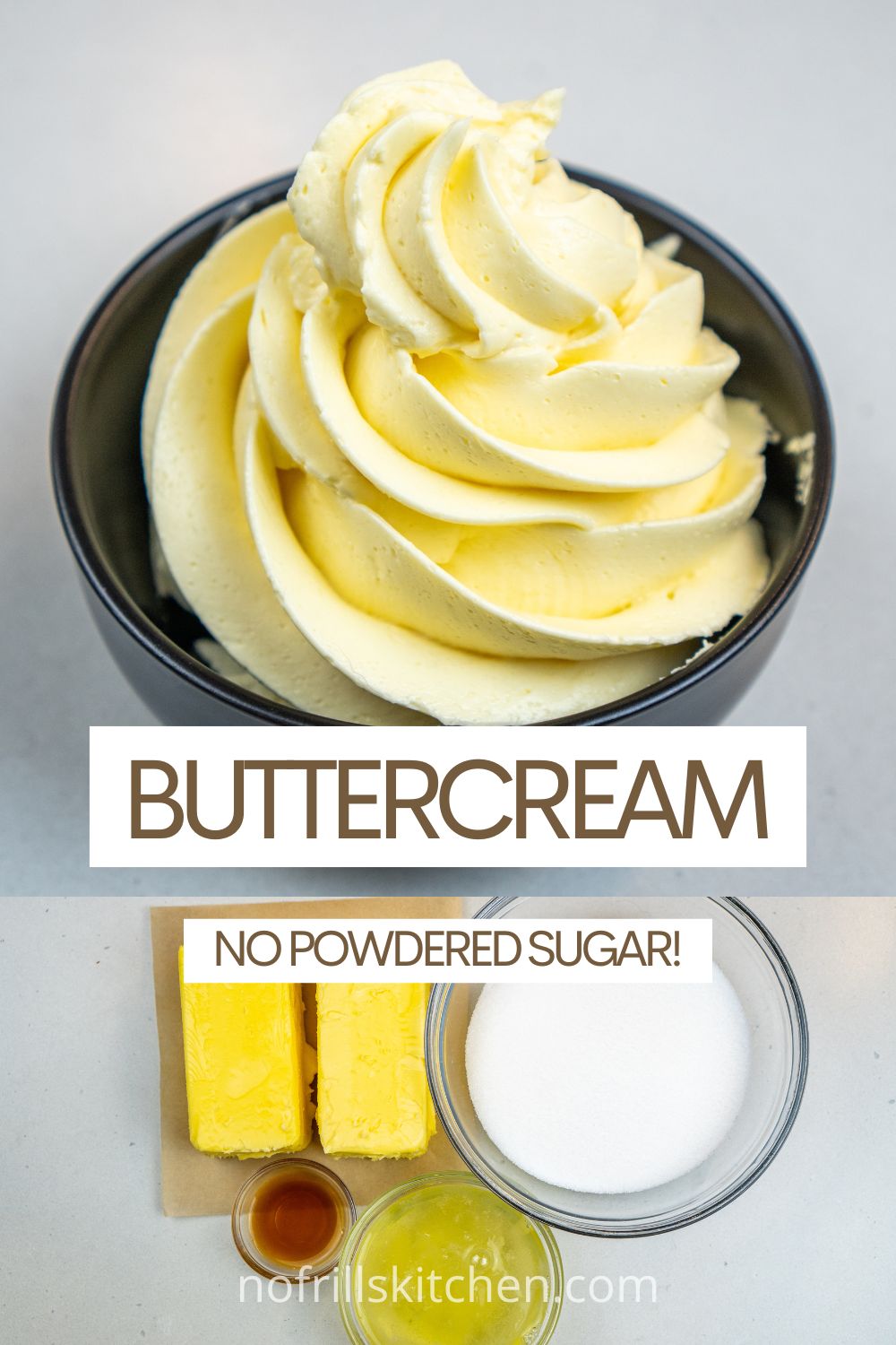 Vanilla Buttercream Frosting Without Powdered Sugar - No Frills Kitchen