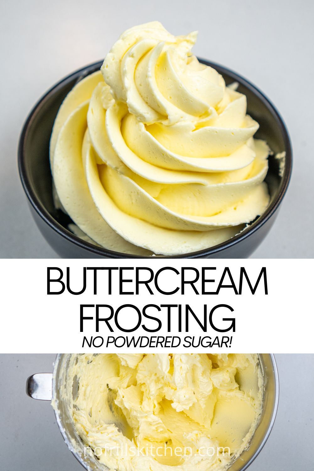 Vanilla Buttercream Frosting Without Powdered Sugar - No Frills Kitchen