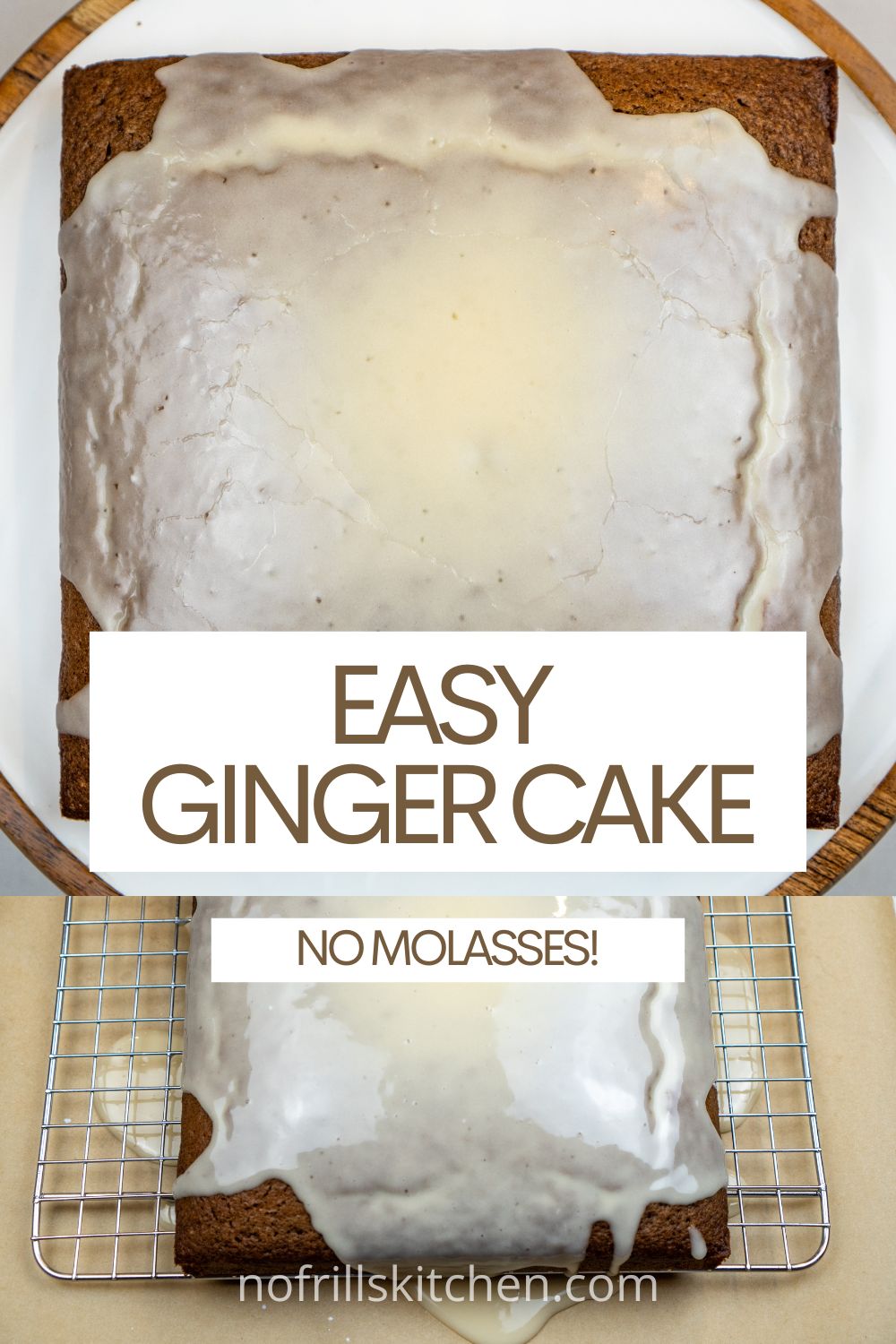 Easy Gingerbread Cake Without Molasses - No Frills Kitchen