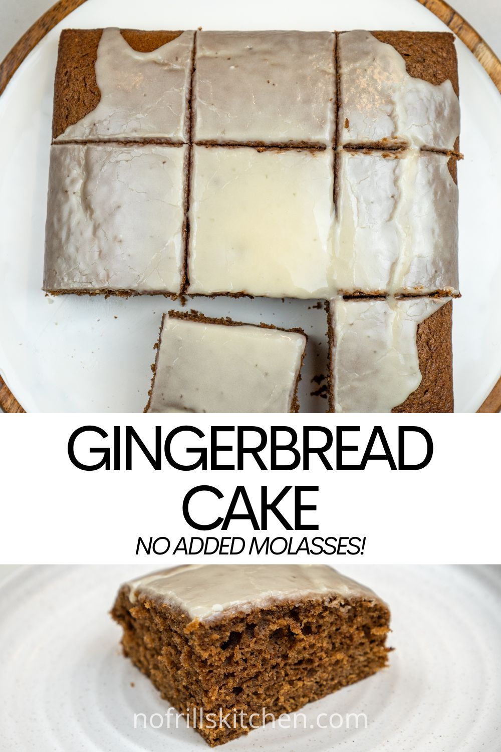 Easy Gingerbread Cake Without Molasses - No Frills Kitchen
