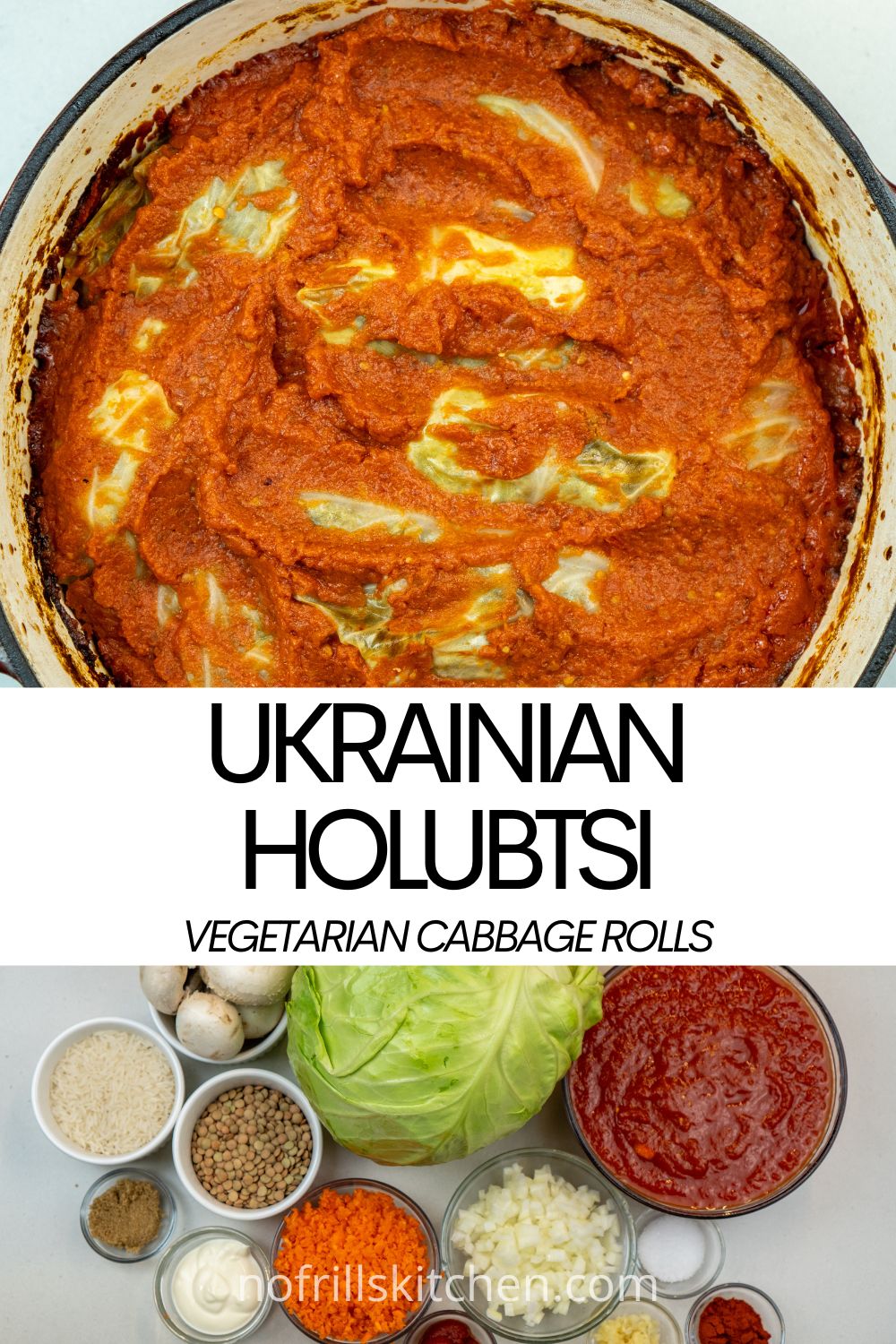Meatless Ukrainian Cabbage Rolls (Holubtsi) - No Frills Kitchen