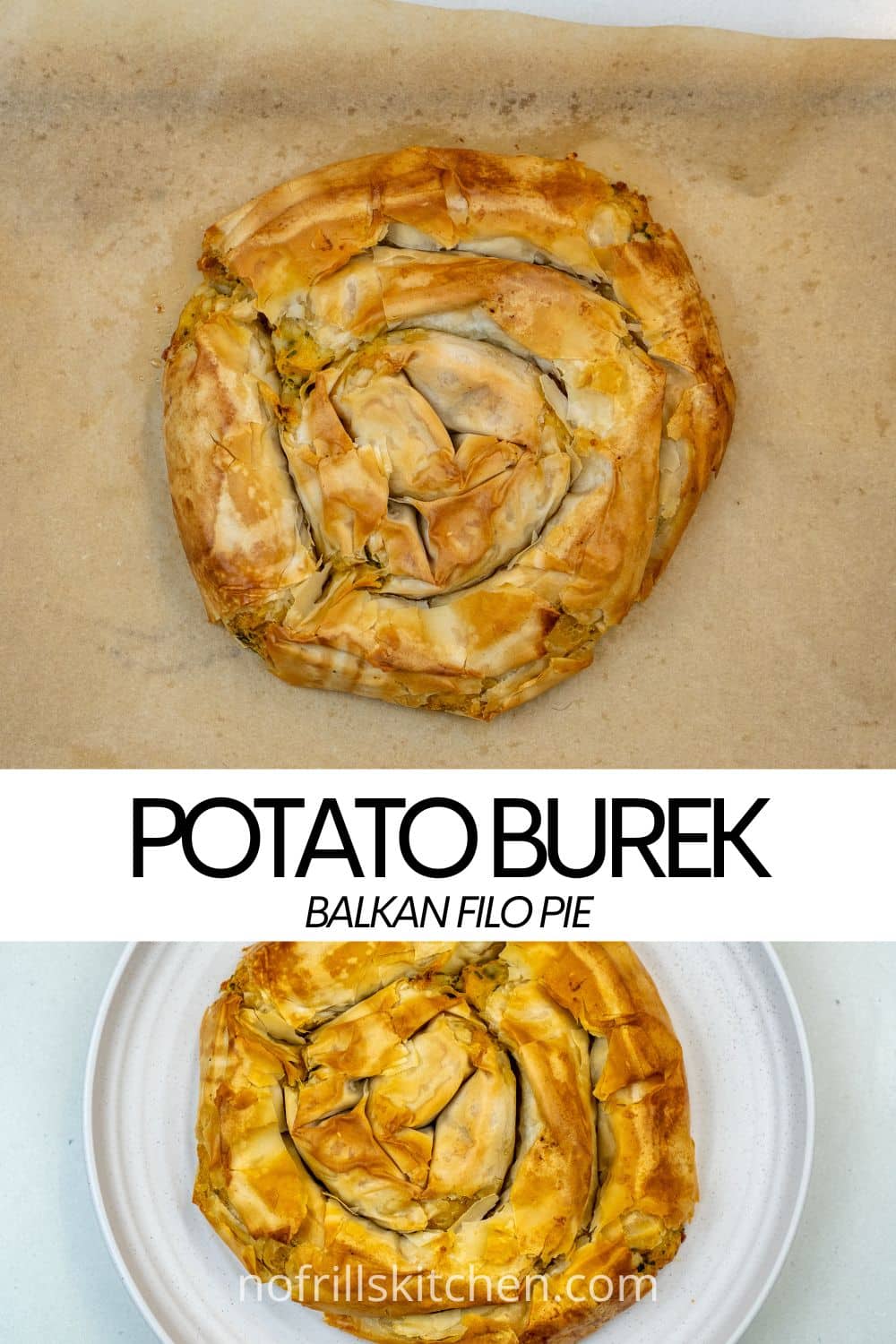 Homemade Balkan Potato Burek Recipe - No Frills Kitchen