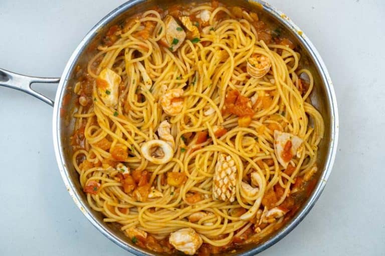 Simple & Rustic Spaghetti Pescatore (Frutti di Mare) - No Frills Kitchen